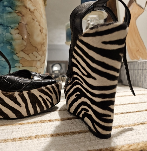 Barneys New York CO-OP | Shoes | Zebra Platform Sandals Barneys | Poshmark